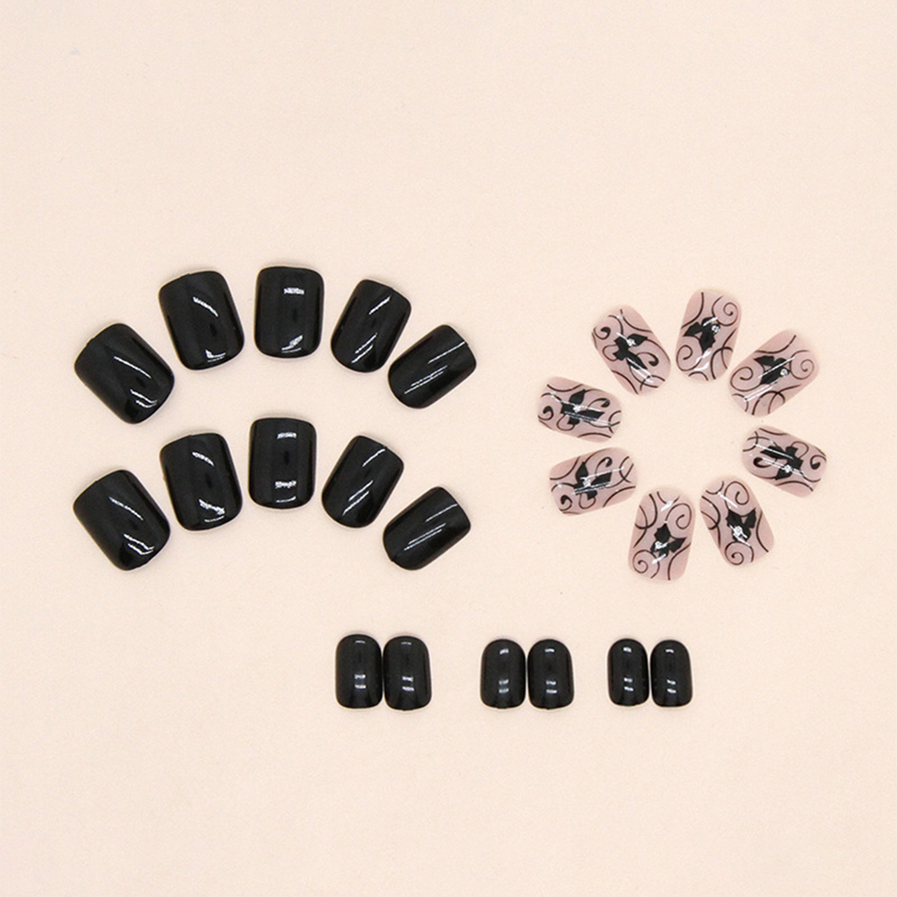24 pieces/box nail art pieces, a variety of styles and styles to choose ...