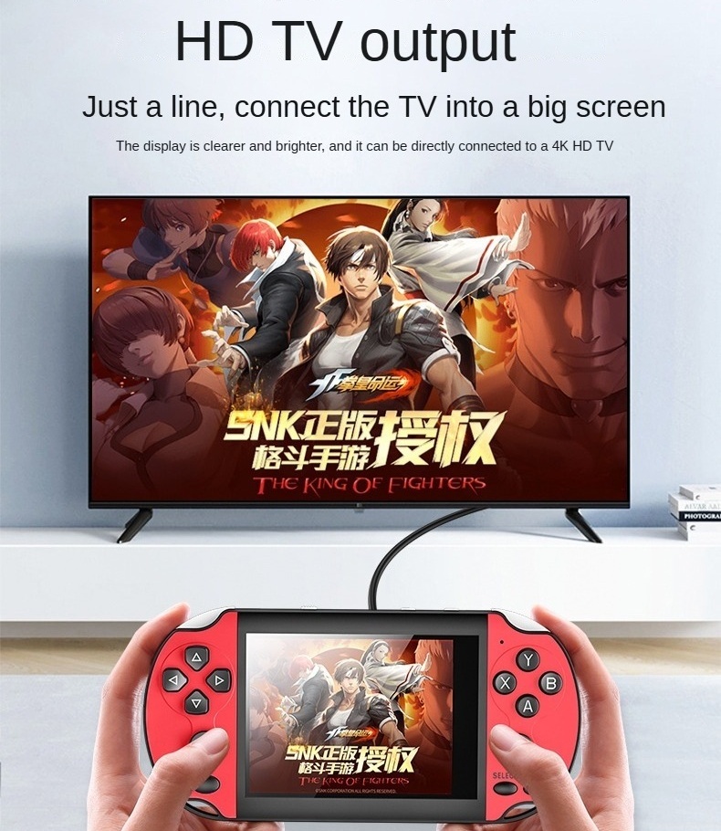 New Version 2024 X7s Video Game Console Handheld PSP Game Player Built-in 1200 Classical Arcade ...