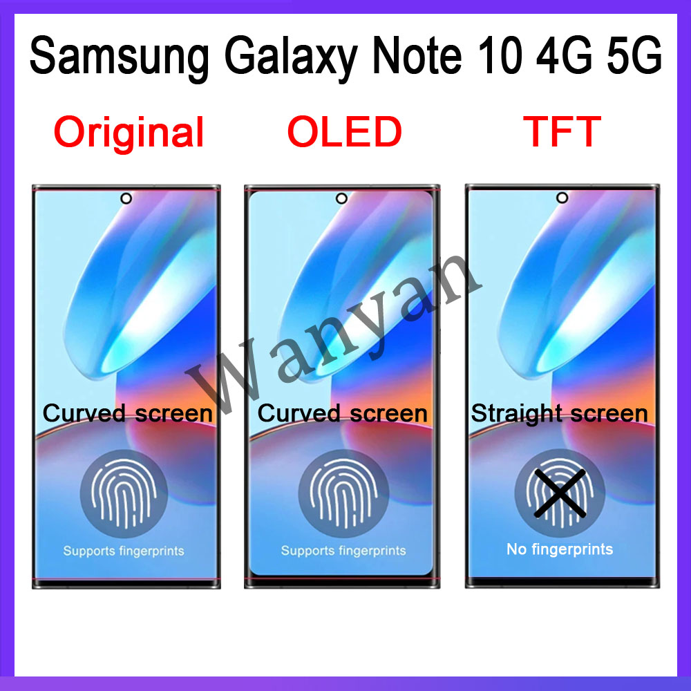 OEM For AMOLED Samsung Galaxy Note 10 4G 5G LCD Display Touch Screen ...
