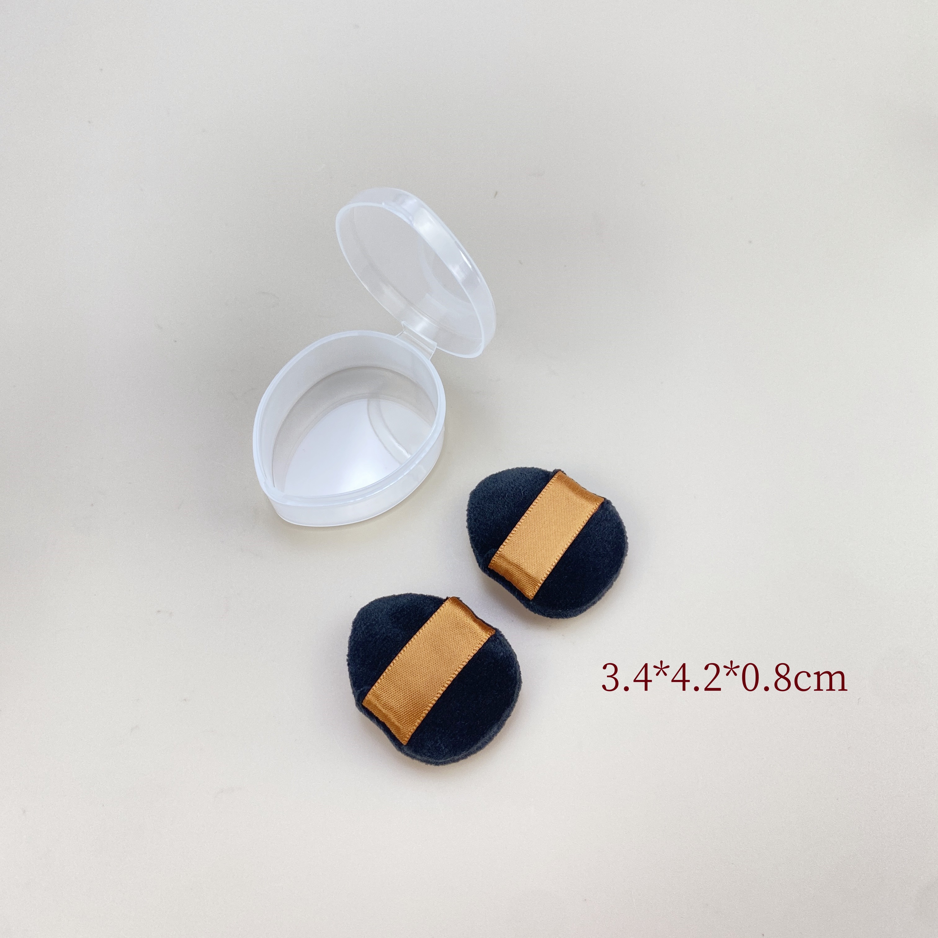 Mini Thumb Flocking Puff Set Makeup Blush Puff Free Box | Shopee ...