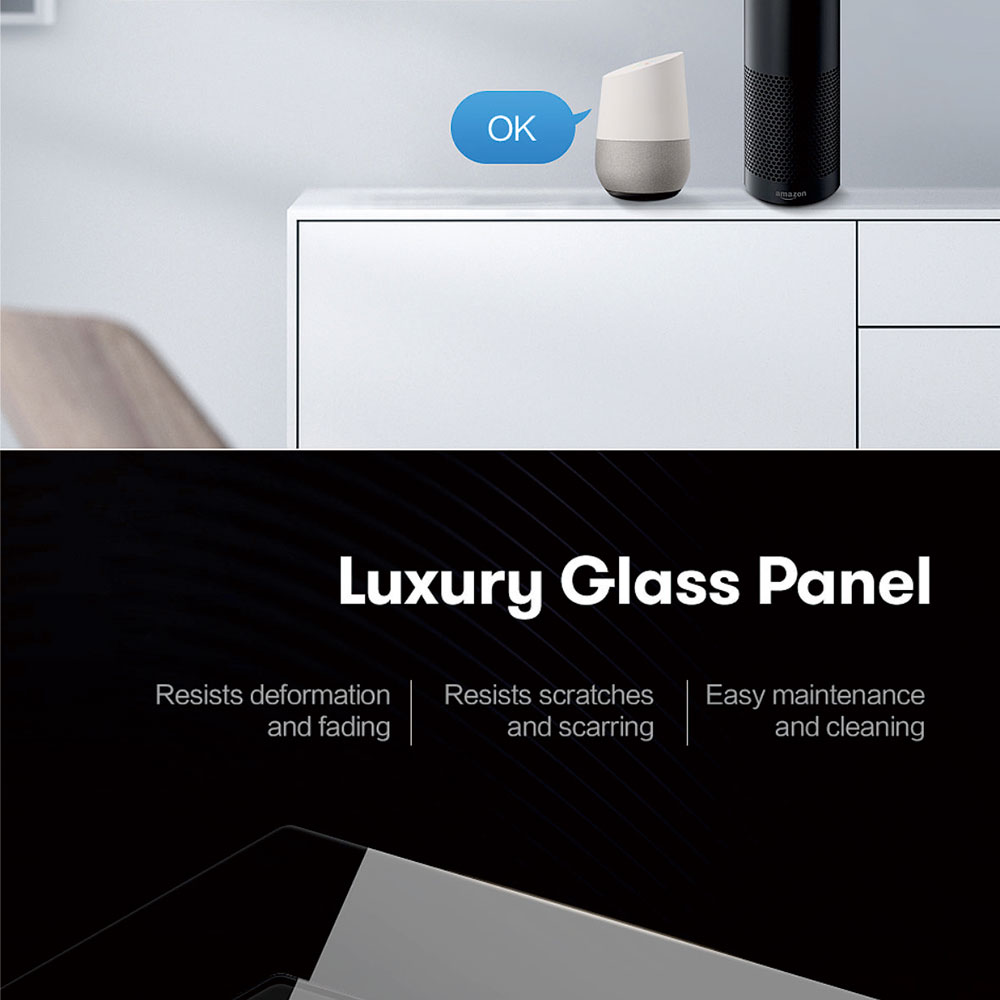 Works with Tuya Smart Life Light Switch WiFi Touch Sensor Smart Switch App Remote Control No ...