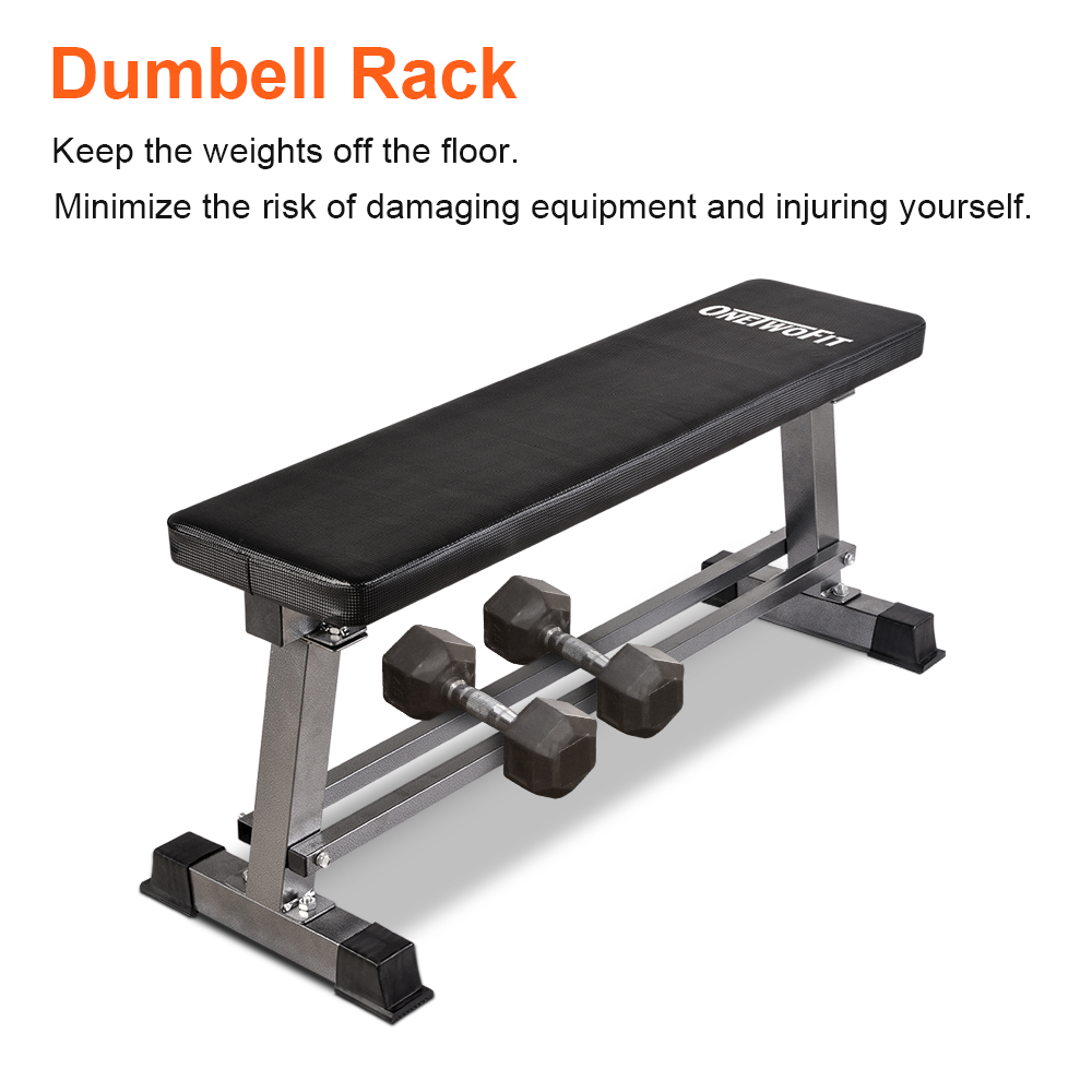 OneTwoFit Weightlifting Bench Dumbbell Stool Home Exercise Training ...