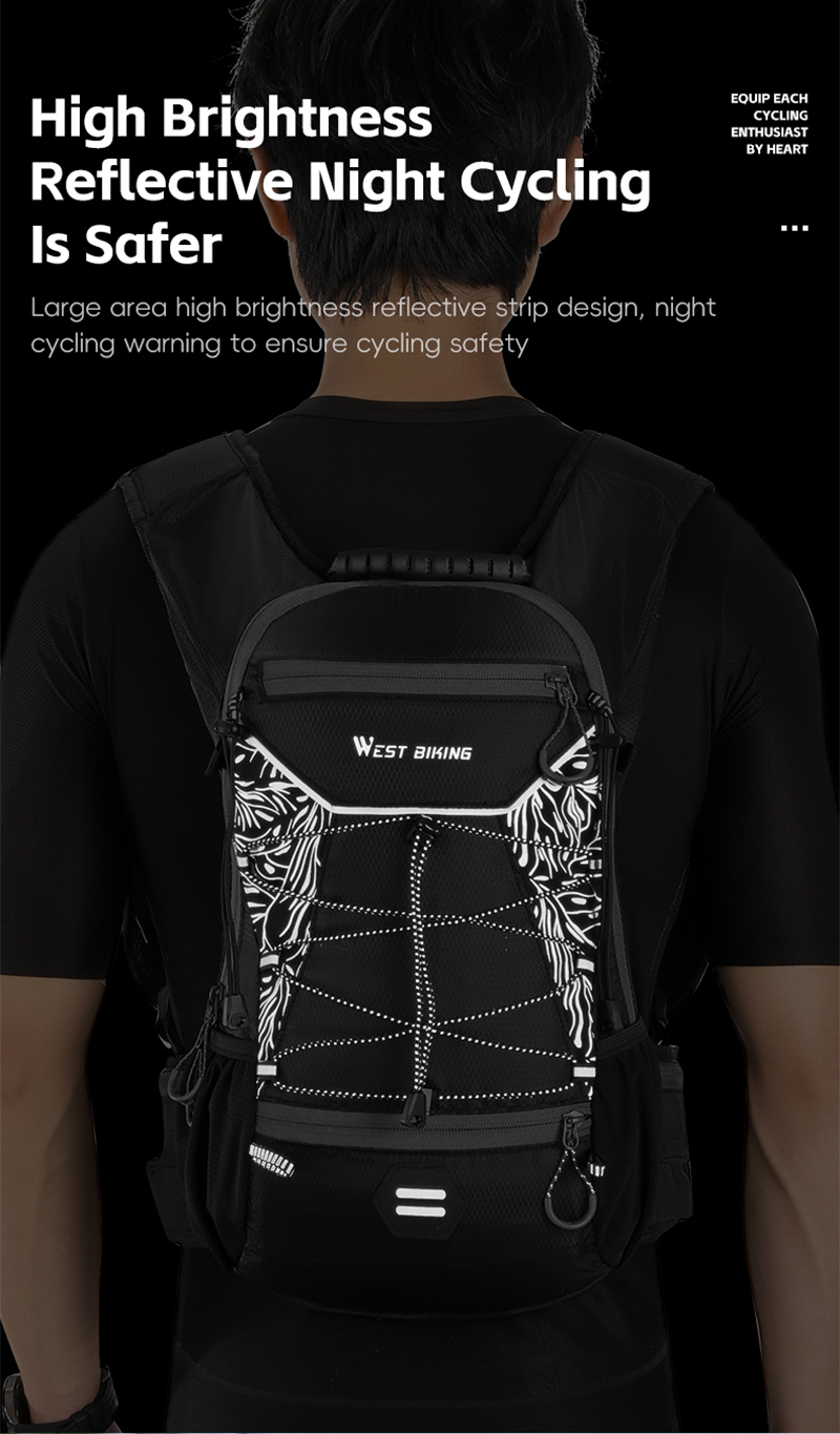 WEST BIKING Hiking Cycling Backpack 16L Large Capacity Bicycle Bag ...
