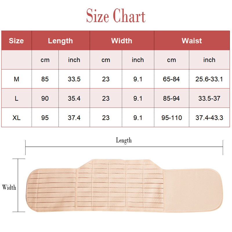 WECHERY Women Abdominal Girdle Tummy Binder Waist Trainer Body Shaper ...