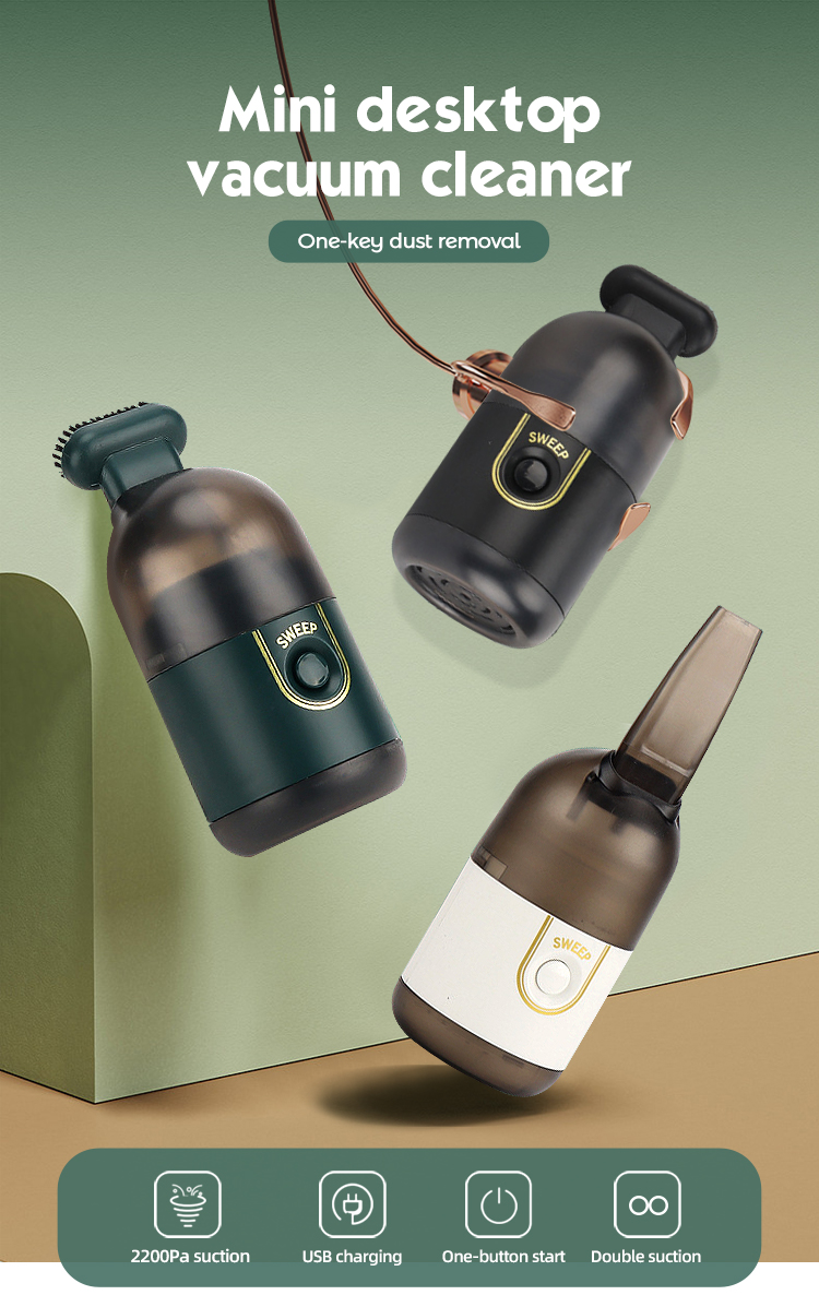 Wireless Air Duster Portable Desktop Vacuum Cleaner Handheld Dust ...