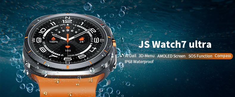 2025 New JS Watch 7 Ultra GPS Compass Smart Watch Outdoor Sports Man ...