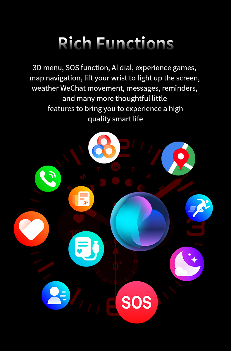 2025 New For Samsung JS Watch 7 Ultra GPS Compass Smart Watch Outdoor ...