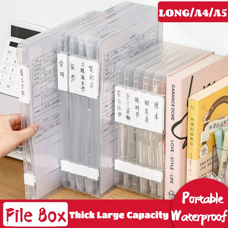 A4/A5/Long File Box Office Paper Document Organizers Sticker Notes ...