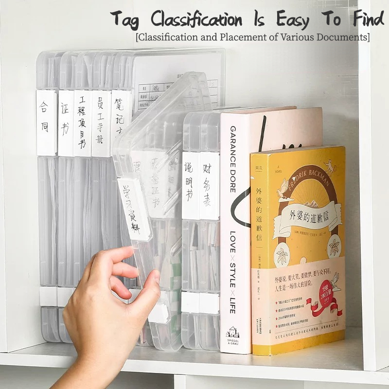 A4/A5/Long File Box Office Paper Document Organizers Sticker Notes ...