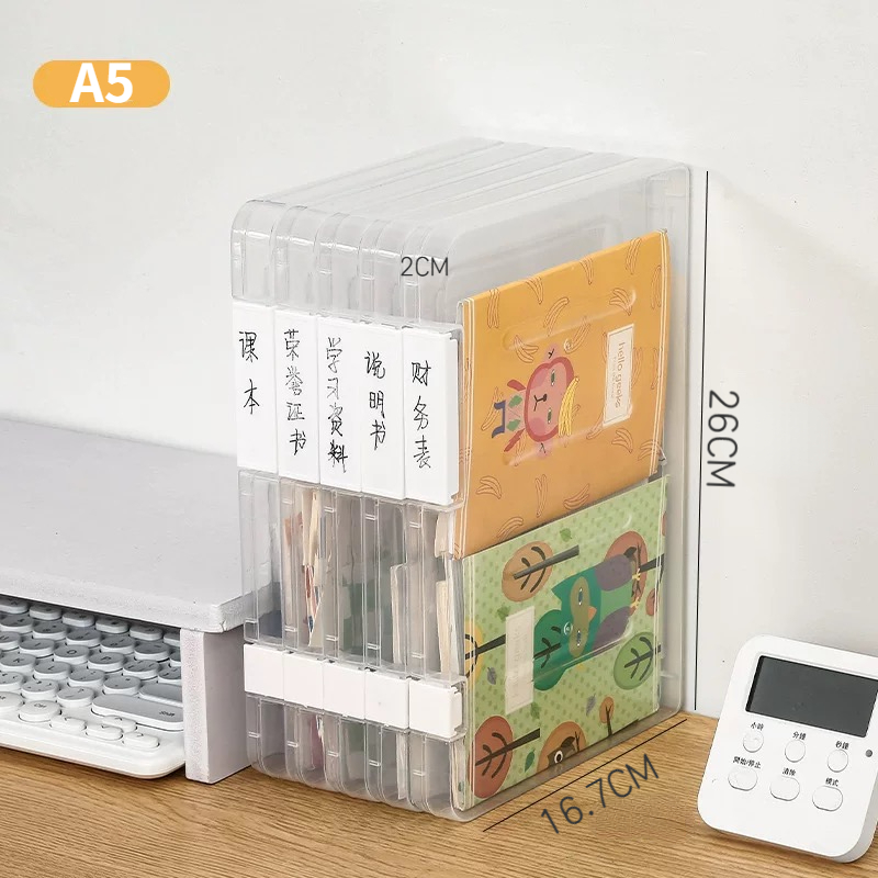 A4/A5/Long File Box Office Paper Document Organizers Sticker Notes ...