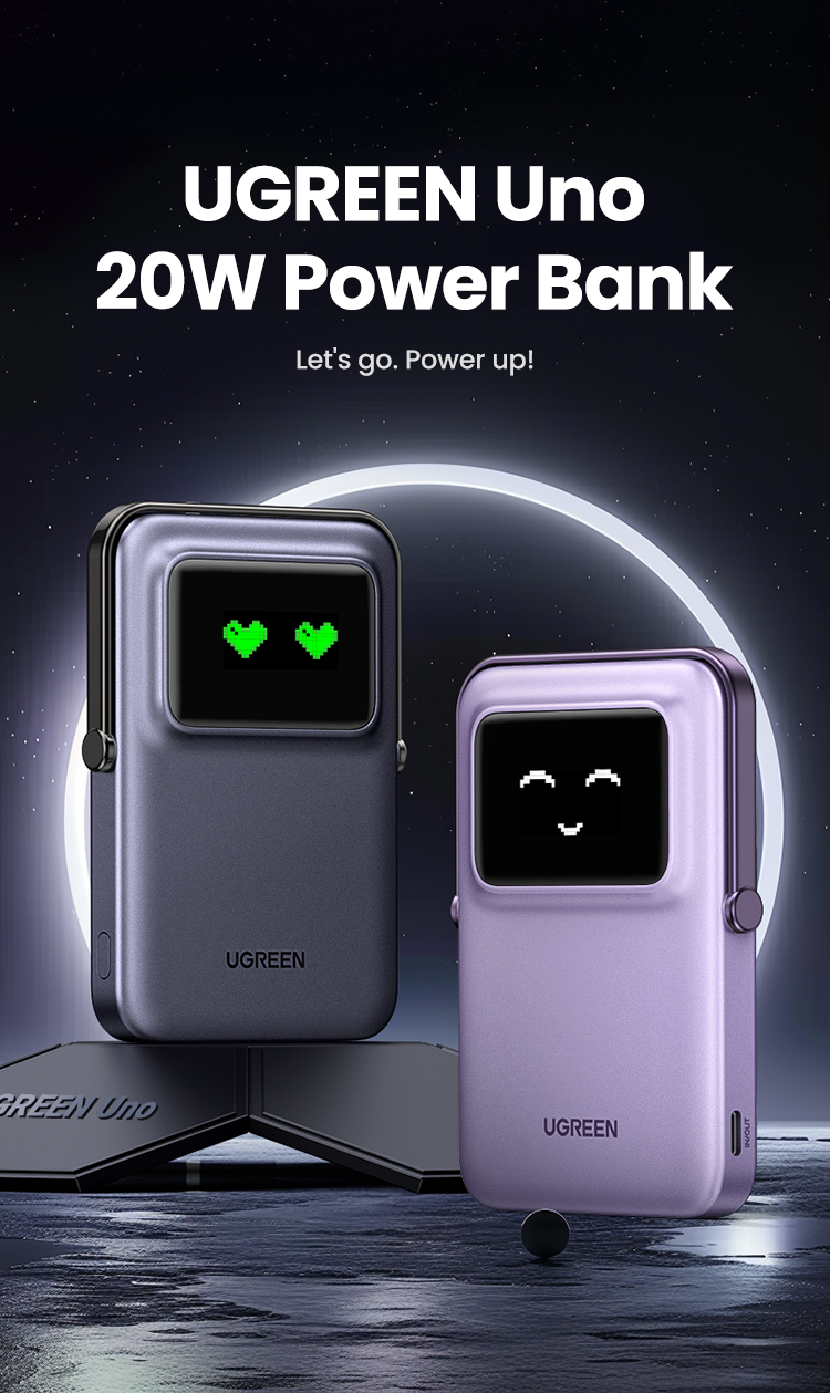 UGREEN Uno 20W Power Bank Magnetic Portable Wireless Fast Charging ...