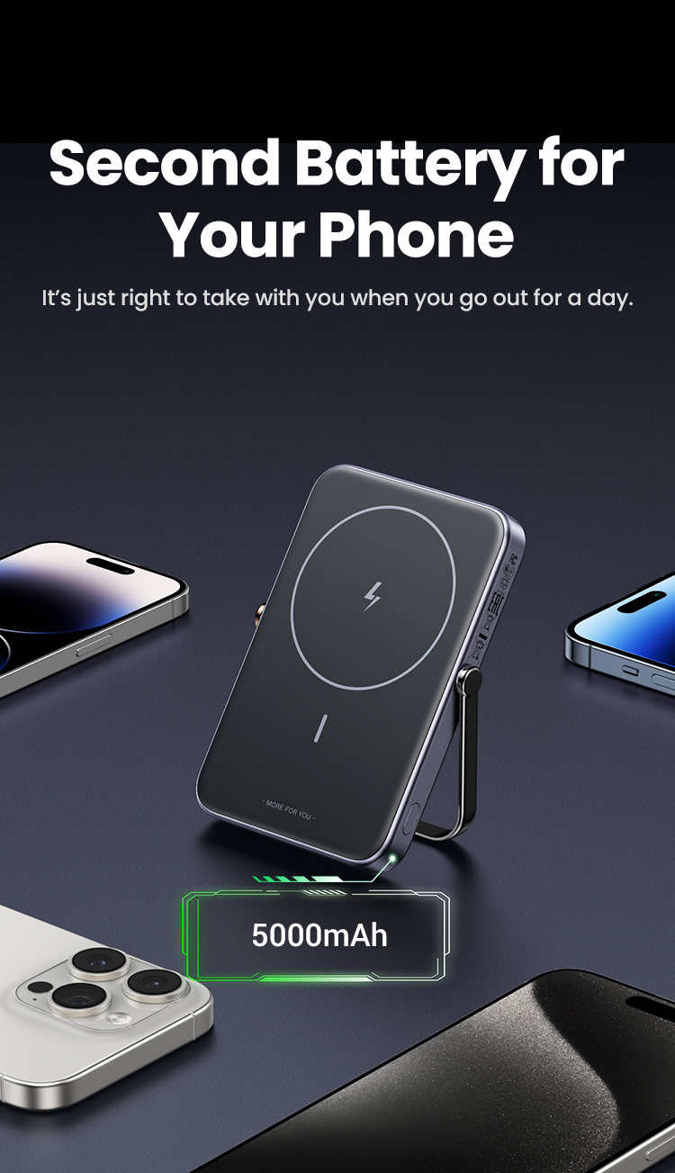 UGREEN Uno 20W Power Bank Magnetic Portable Wireless Fast Charging ...