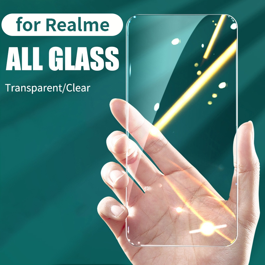 Full Cover Clear Tempered Glass For Realme 14 13 12 11 10 5G 9 8 7 6 5 3 Pro Plus + 9i 8i 7i 6i ...
