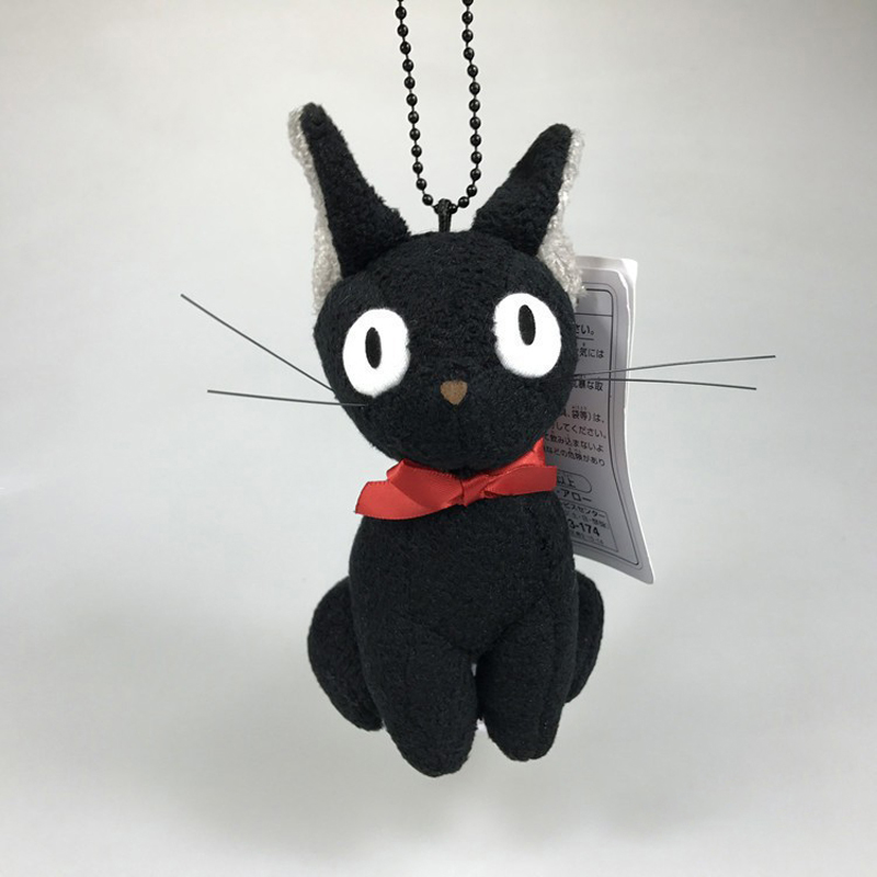 9-25cm Hot Anime JiJi Cat Plush Keychain Black Cat Kawaii Hayao ...