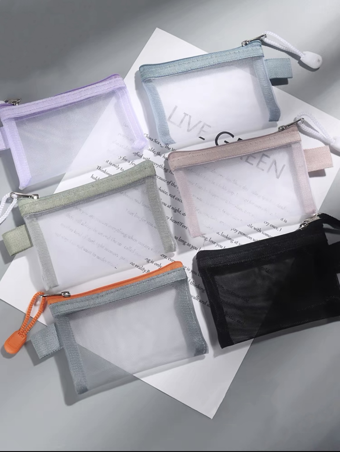 Mini pouch card holder for small parts transparent coin pouch | Shopee ...