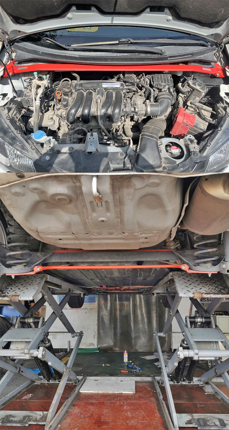 【READY STOCK】Adjustable Front Sway Bar & Links for HONDA Fit GK / VEZEL ...
