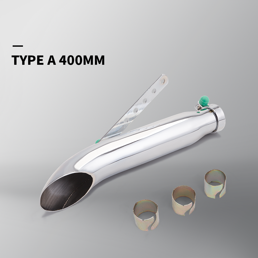38/40/43/45mm Motorcycle Retro Modified Exhaust Pipe Tapered Slip-On ...