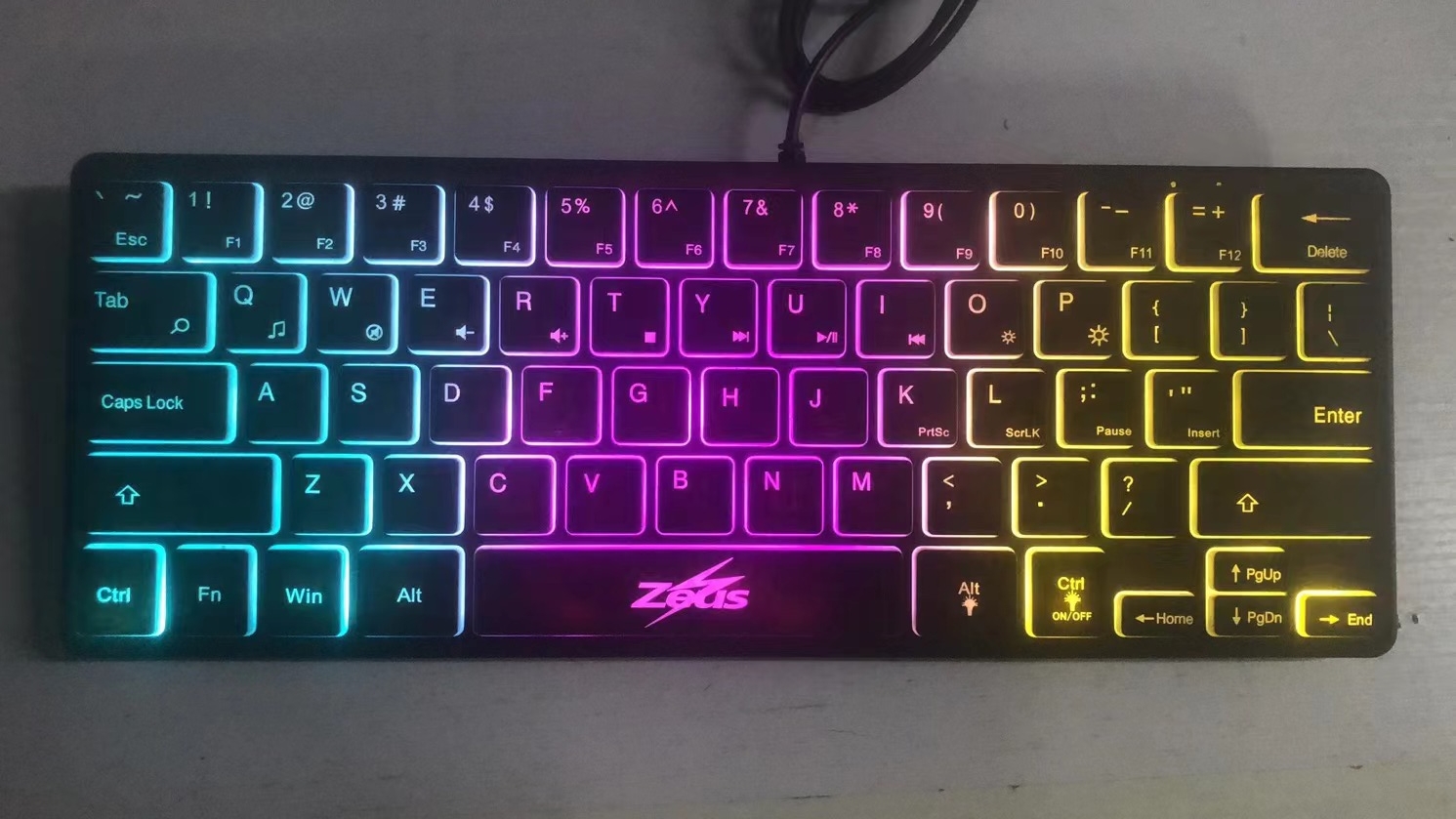 INPHIC Z-920 RGB Gaming Keyboard - 64 Keys Keypad / Keyboard Multi ...