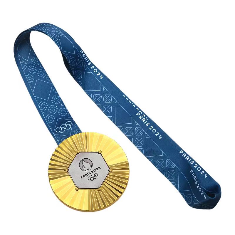 2024 Paris Olympic Games Gold Medal Simulation Model Craftwork Sports ...