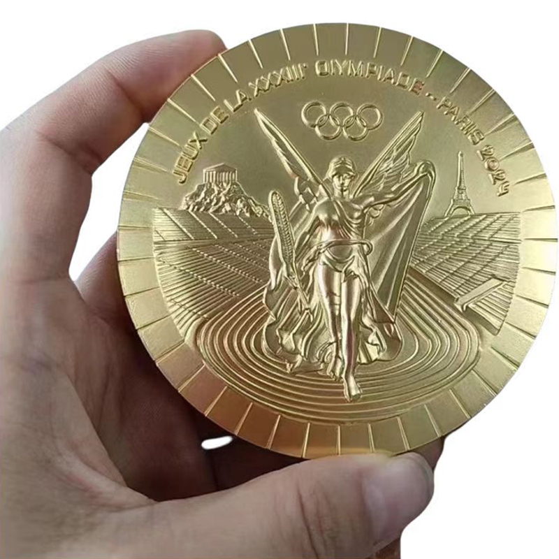 2024 Paris Olympic Games Gold Medal Simulation Model Craftwork Sports ...