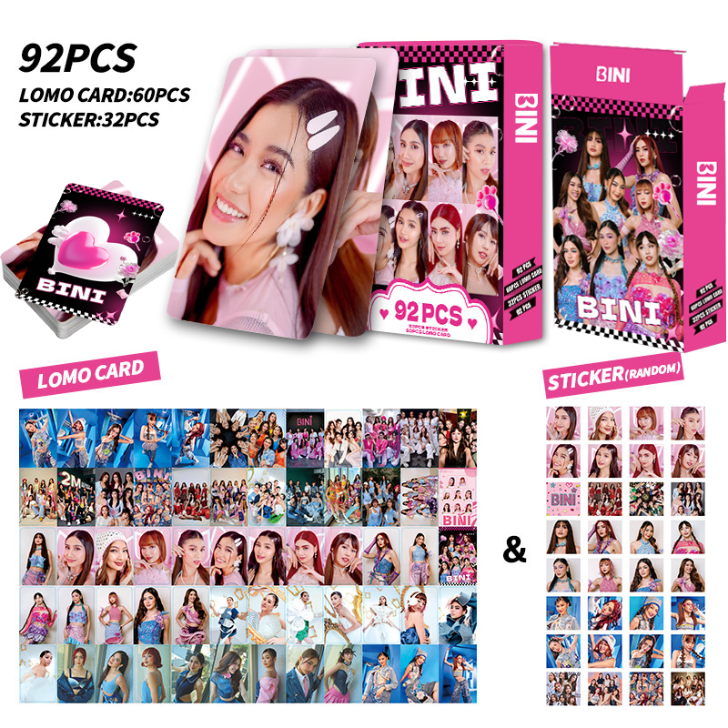 92Pcs Bini Talaarawan Laser Lomo Card Photo Card Holographic Photocards ...