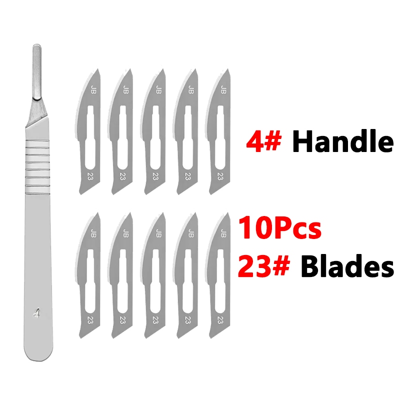 10Pcs Sterile scalpel blades Set Carbon steel surgical blade with ...