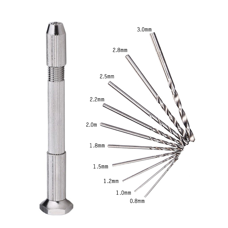 Single Head Hand Twisted Drill with Drill Bit Set DIY Drilling, Manual ...