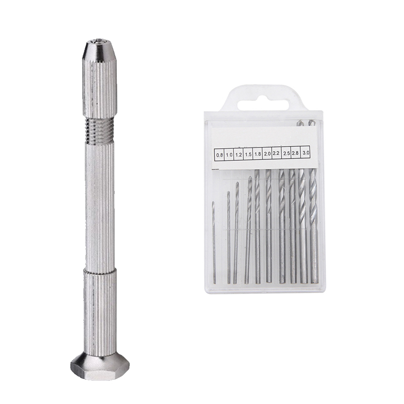 Single Head Hand Twisted Drill with Drill Bit Set DIY Drilling, Manual ...