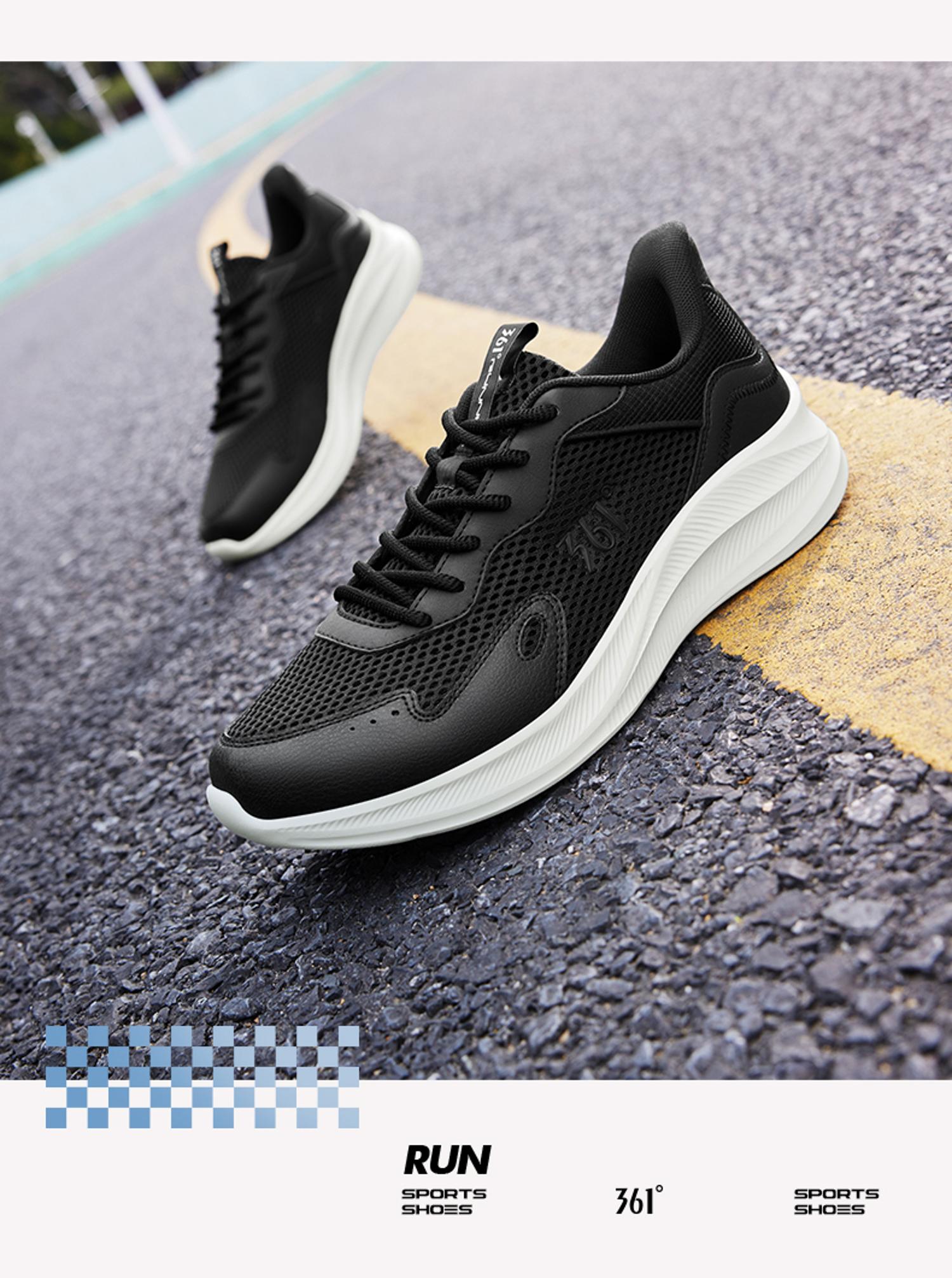 361 Degrees Men Running Shoes Cushioning Rebound 672332220 | Shopee ...