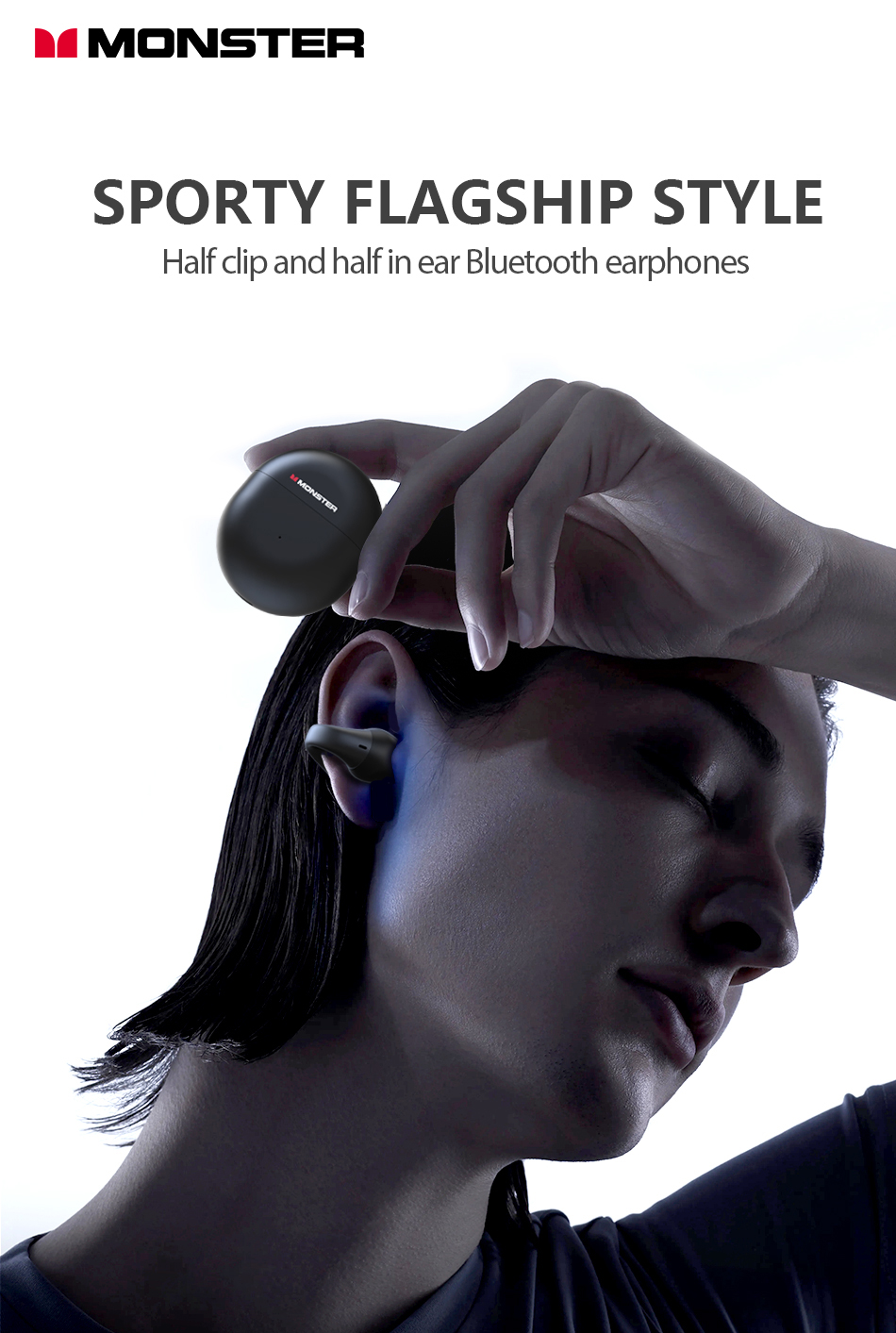 Monster Open Ear 200 Ear Clip Earphone Blutooth Earphone Headphone ...