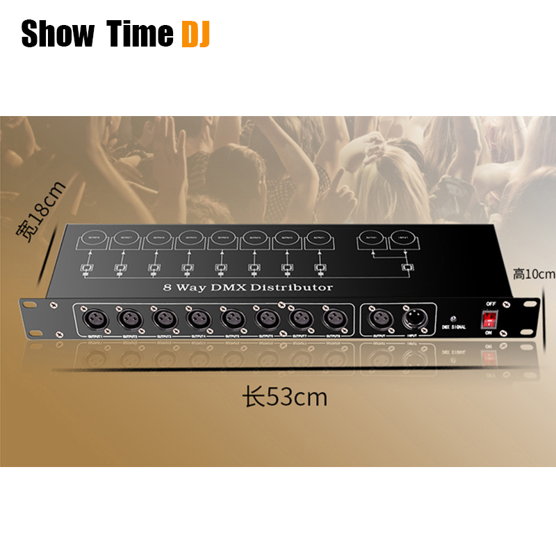 Professinal DMX Controller Splitter Light Signal Amplifier Splitter 8 ...