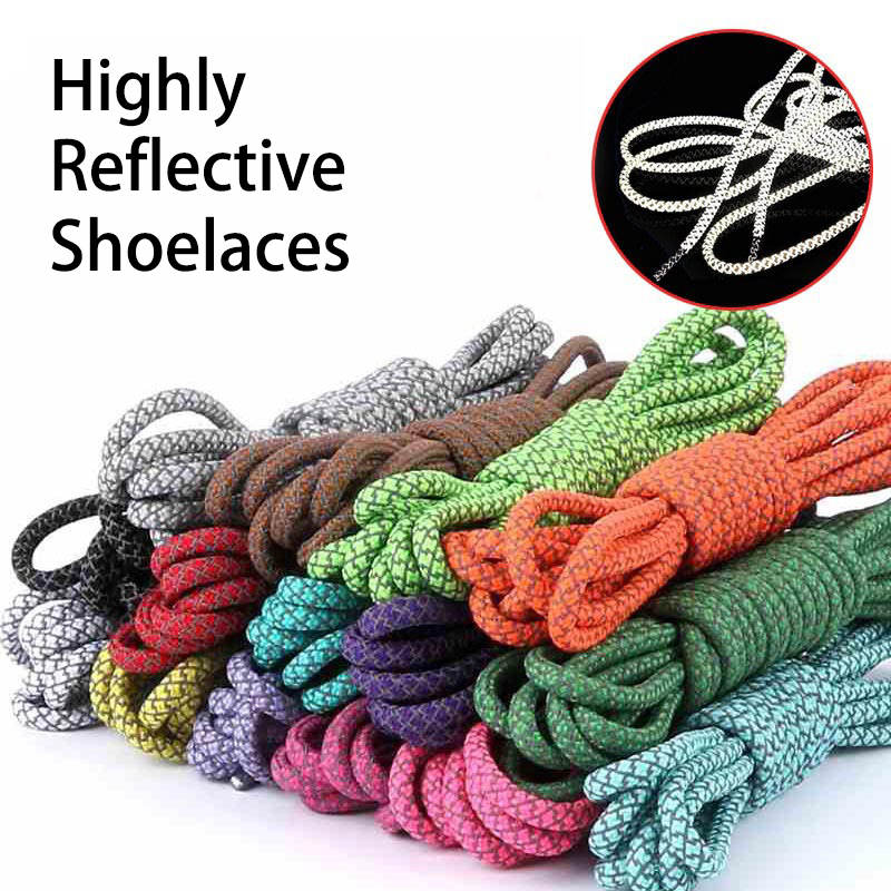 Reflective Bootlaces and Hoodie Cords 4mm Rope Laces for Sweatshirts ...