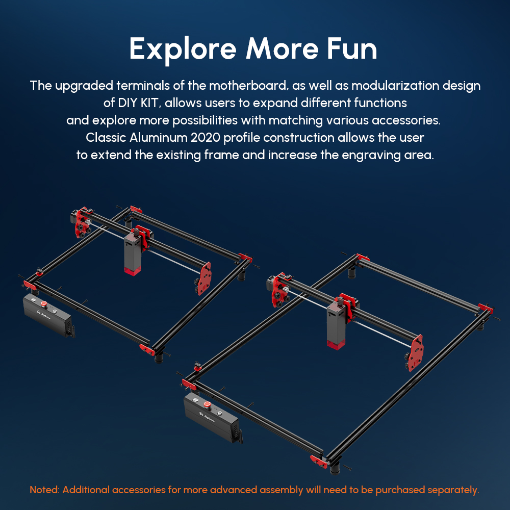 90W AlgoLaser DIY KIT Laser Engraving Machine Ultra-Thin Beam ...