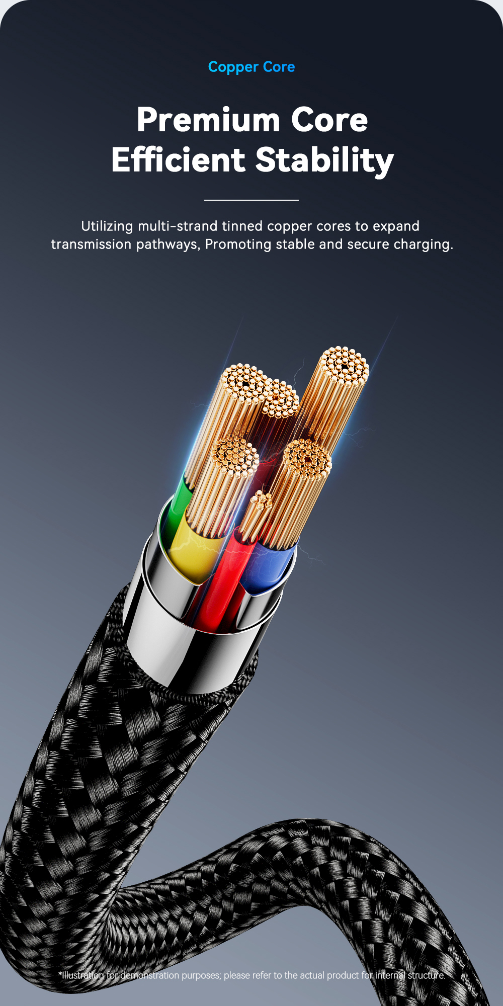 ESSAGER 2A USB-A to Type-C+Micro interfaces 2 in 1 fast charging data ...