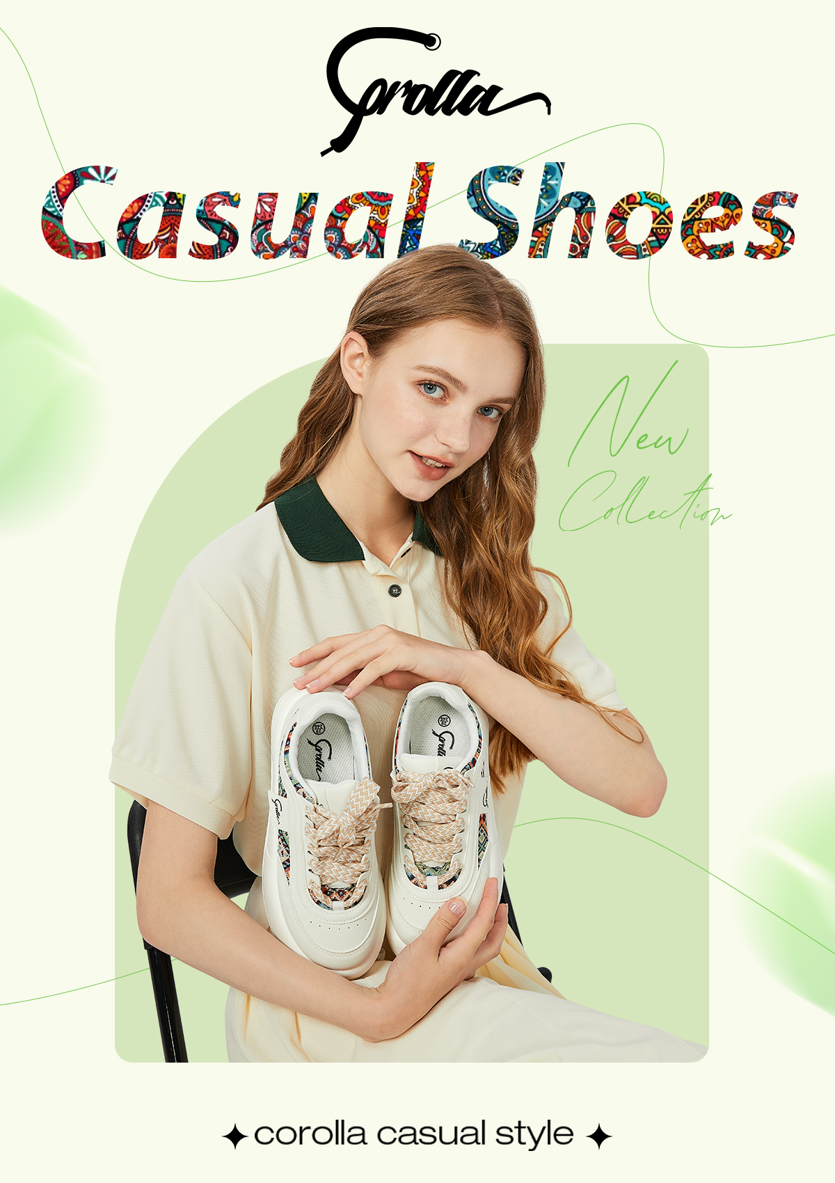 COROLLA Women's White Sneakers - Casual Athletic Sports Shoes for ...