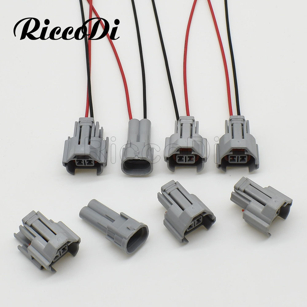1 Set Sumitomo 2 Pin Male Female Nippon Denso In Title EV1 Car EV6 Fuel Injector Wire Connector ...