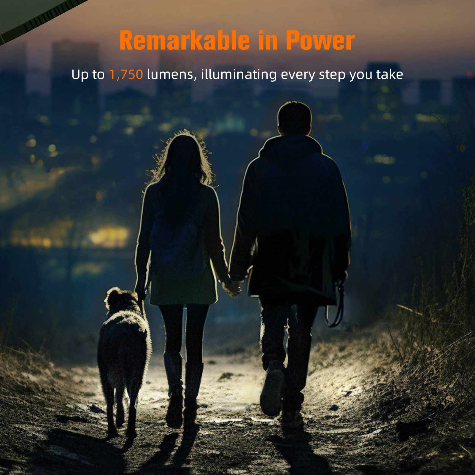 SUPERFIRE M19 Powerful Flashlight 20W Power Super Bright P90 LED Flashlight Built-in 4500mAh ...