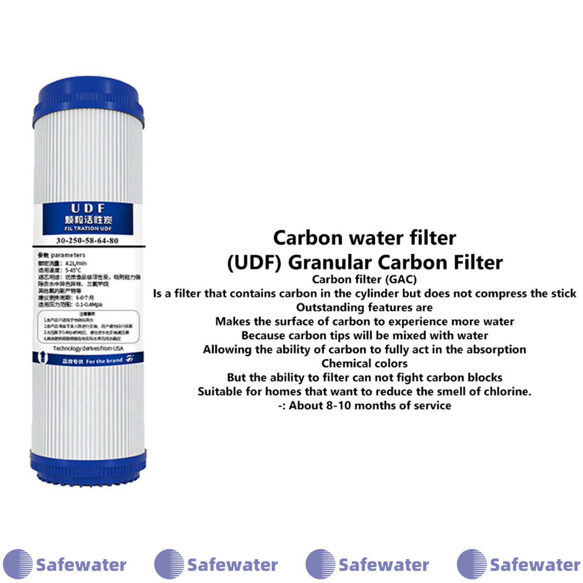 3 PCS Set Plug-in Type - All 10 inches 3 Stage Filters- PP /UDF / CTO ...