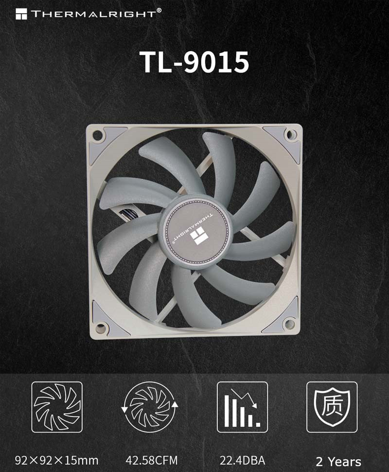 ThermalRight TL-9015 Utral Thin 4PIN PWM Cooling Fan 15mm Thickness 92mm width Silent For A4 ...