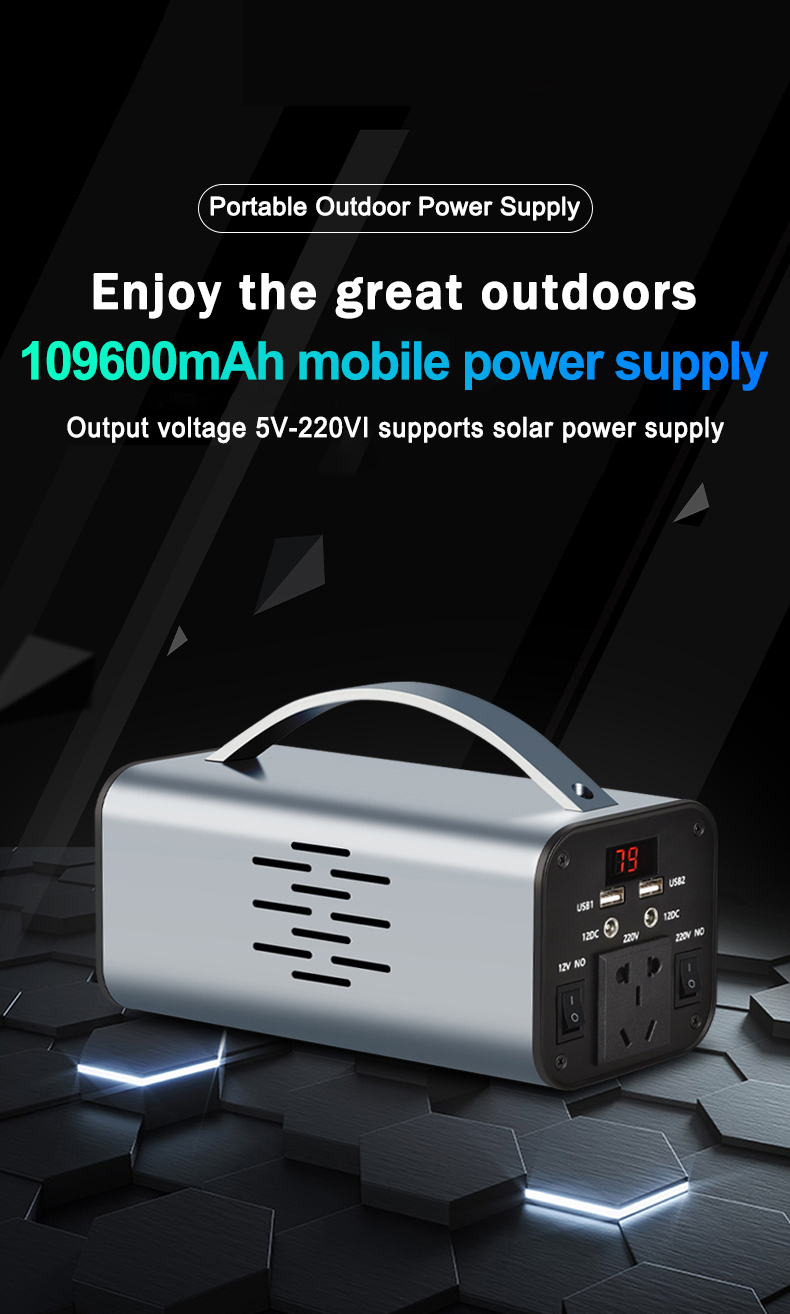 Portable 109600mAh Quick Charging Power Station Large Capacity 220V ...