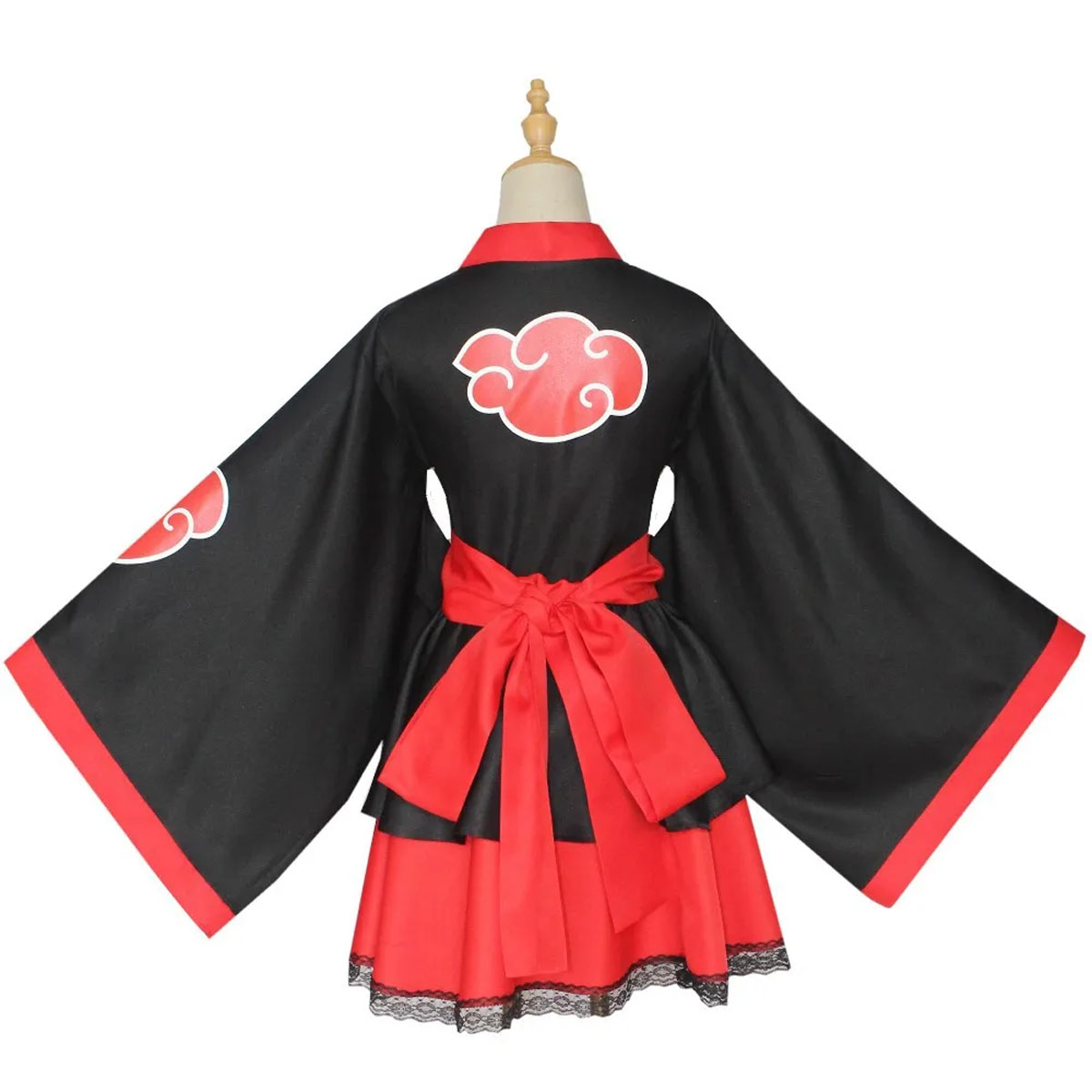 Akatsuki Dress Shippuden Uzumaki Cosplay Costume Naruto Kimono Dress ...