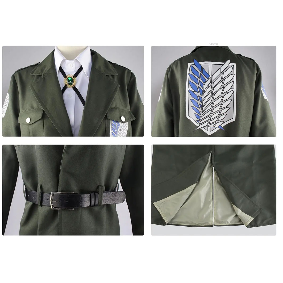 Attack on Titan Cosplay Anime Season 4 Scout Regiment Eren Jager Armin ...
