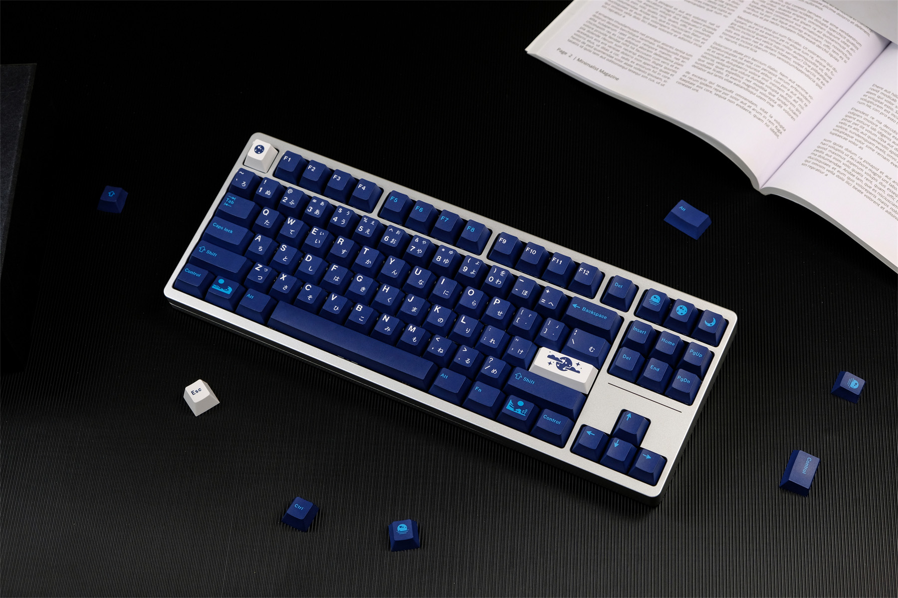 GMK Blue Moon Keycaps PBT Dye-sub Cherry Profile Keycap Custom Keycaps ...