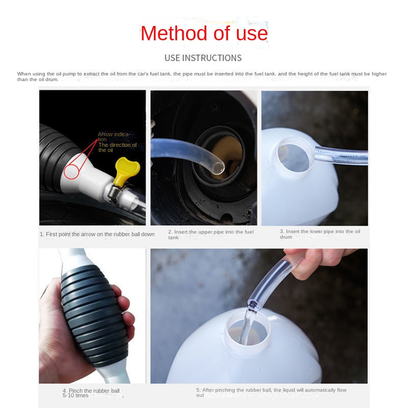 1Pc Oil Tank Suction Pipe Pump, Urea Gasoline Diesel Self-Priming ...