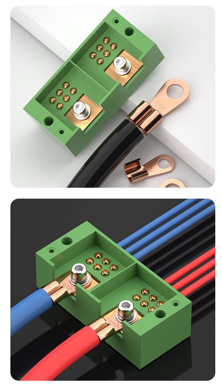 50PCS Copper Battery Cable Connector Terminal Open Lugs Wire Terminals ...