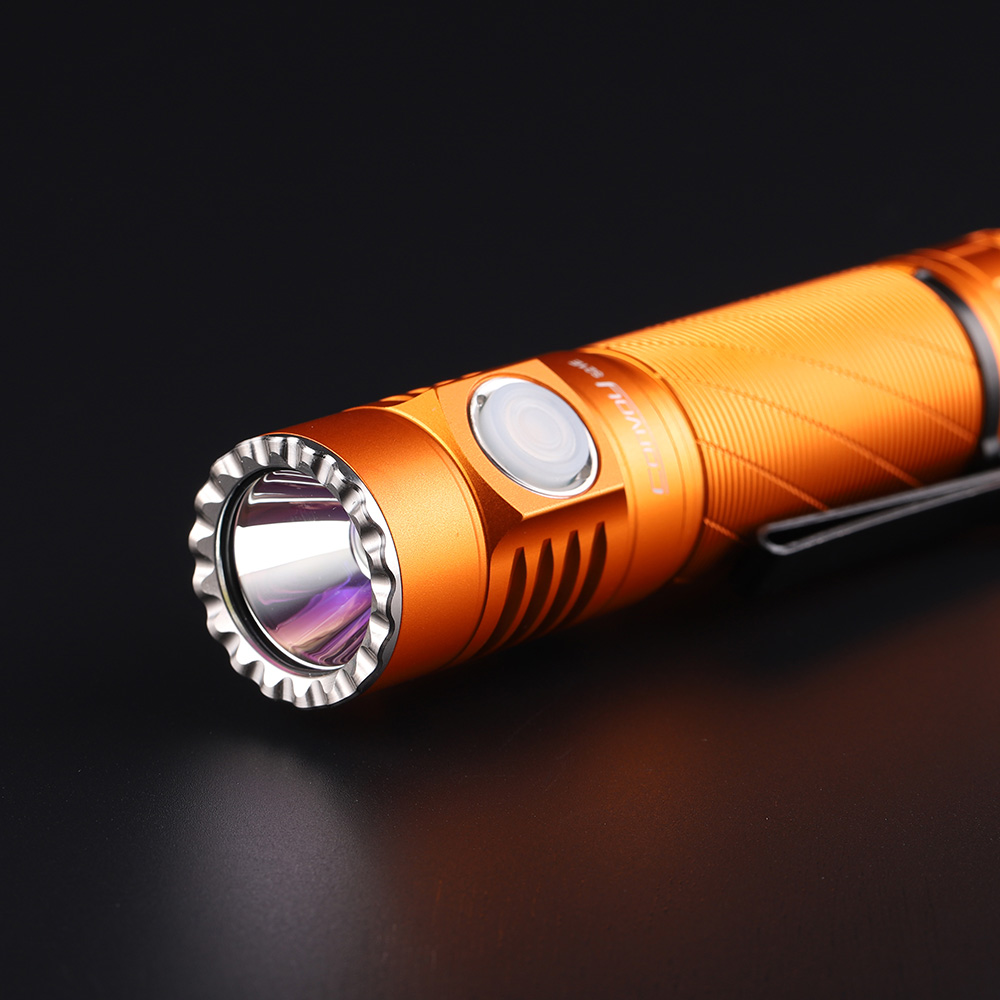 Jagged Stainless Steel Bezel for Convoy S21E Flashlight Fishing Camping ...