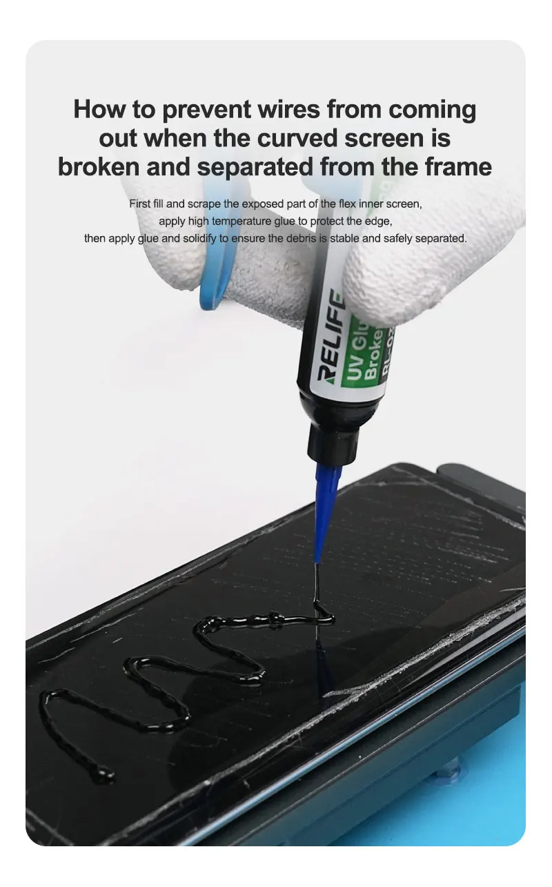 ReLIFE RL-035D Repairing Broken Frame UV Glue Strong adhesion and high ...