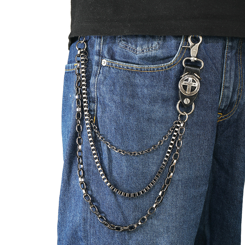 Hip Hop Heavy Metal Industrial Style Pants Chain Men's And Women's ...