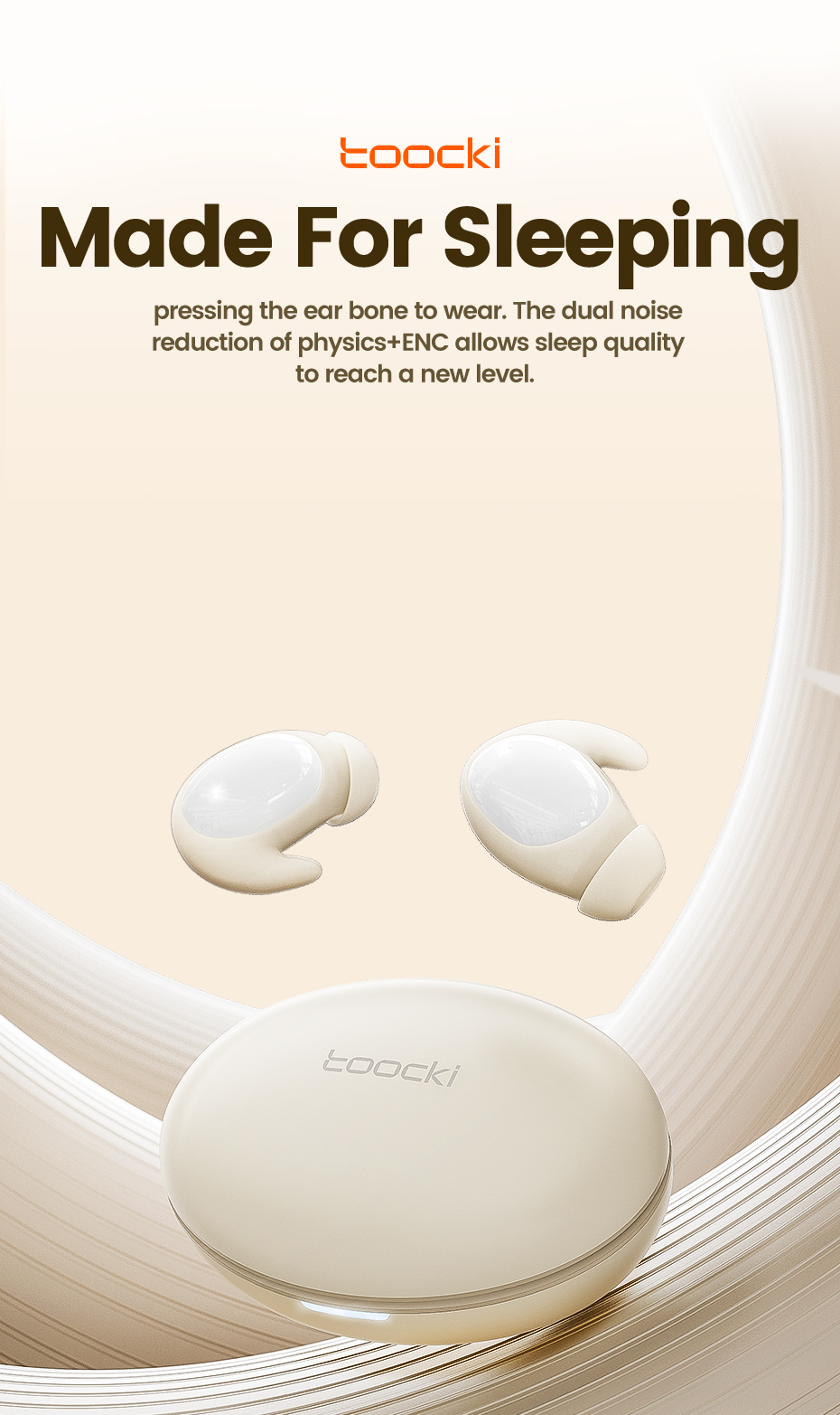 Toocki Wireless Bluetooth 5.3 Headset Low Delay High Stability HiFi ...