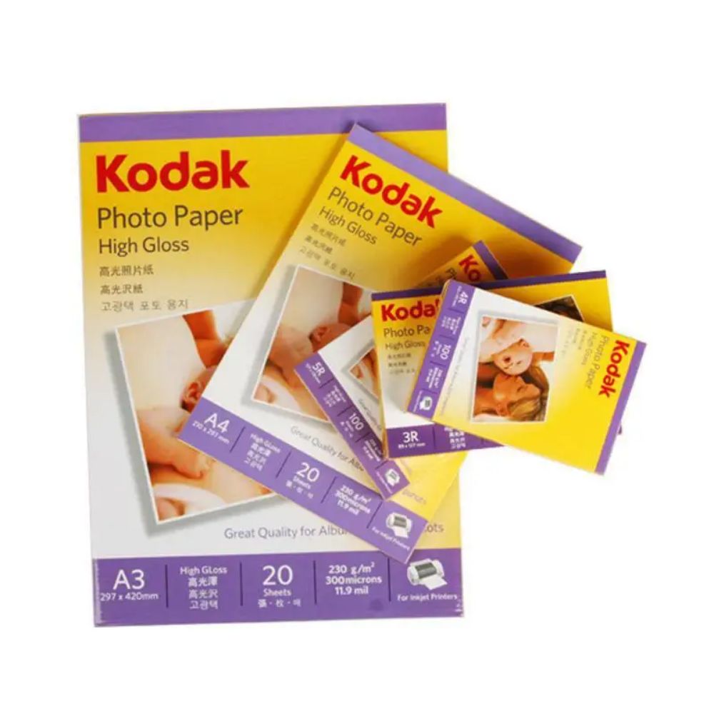 Original KODAK Printer Paper 200 Photo Letter Size Sheets Inkjet ...